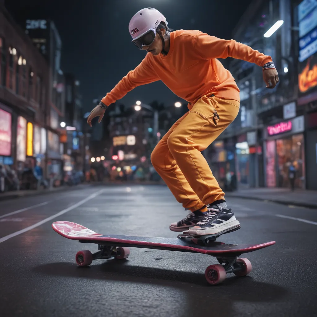 Neon Style in Men's Skateboarding Culture