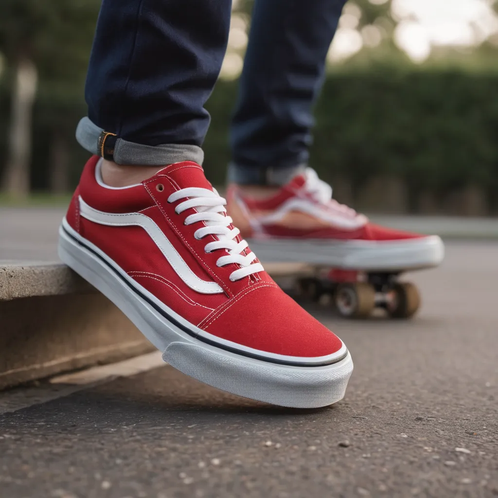 Vans Old Skool Velcro Red: A Skateboarding Icon